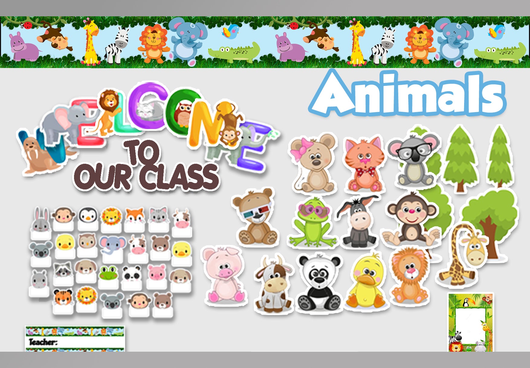 Animals Classroom theme – The Craft Corner EG