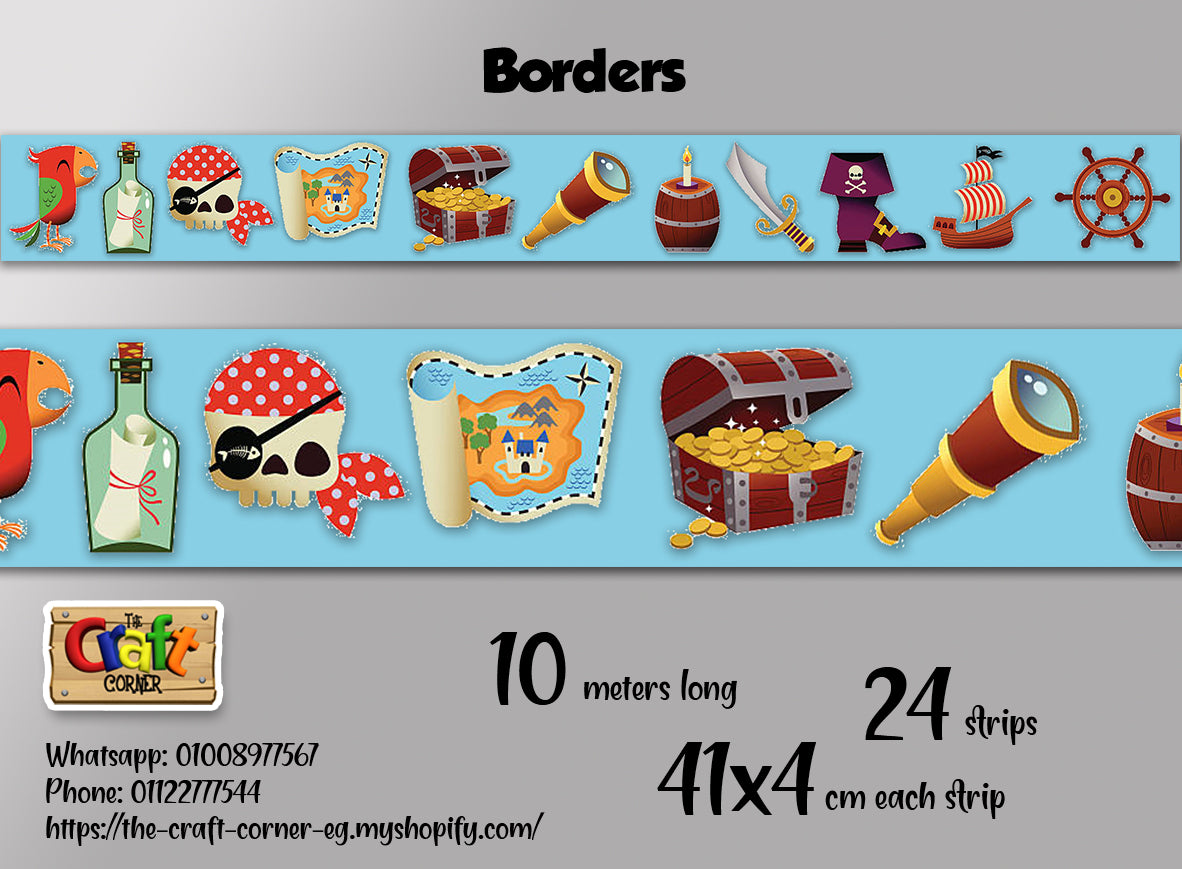Pirates 2 border – The Craft Corner EG
